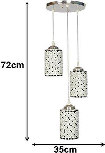 Royal Fancy Light Glass Pendent Celling Lamp (White) – Home Decor Lo